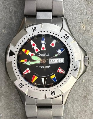 Telux Regatta Day Date Watch | eBay