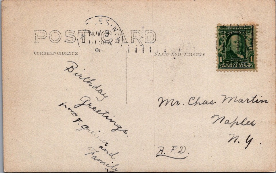 Aeroplane June Bug Hammondsport New York NY J Greiner Signature 1900s ...