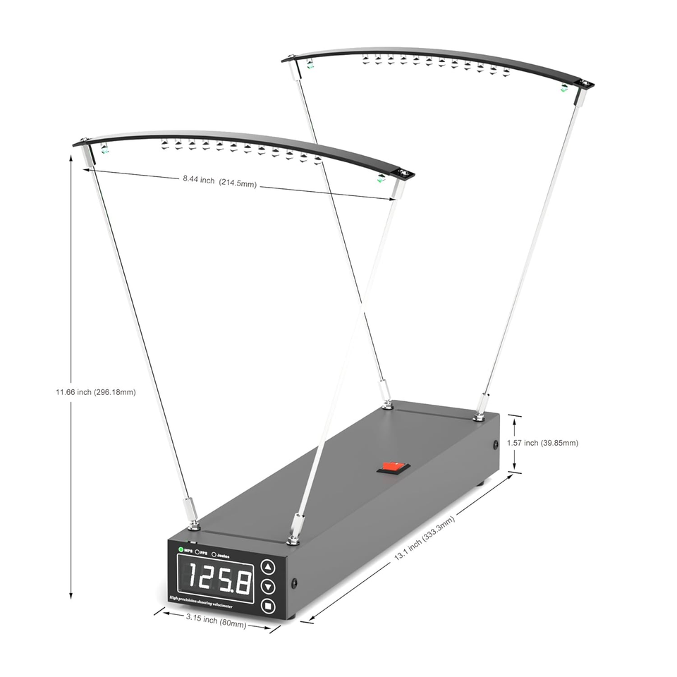 Ballistic Precision Chronograph, Slingshot Bullet Bow Velocity Speed ...