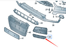 Genuine Front Bumper Air Guide Duct Left for AUDI Rs4 A4 2018 ...