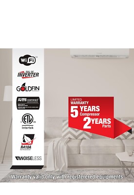 Everwell® 12000 -Mini Split Air Conditioner System 17 SEER2 | eBay