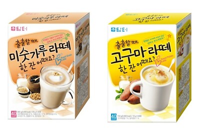 Korean Instant Tea, Roast Grain Latte 40pack or Sweet Potato Latte ...