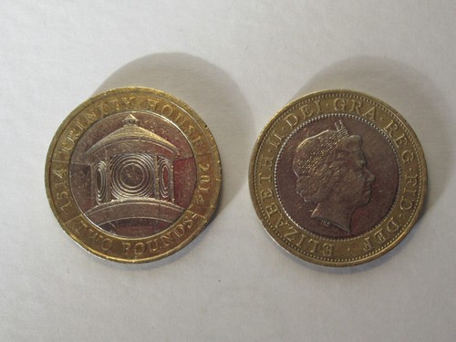 Two pound coin 2014 Trinity House. Circulated £2 rare collectors coin ...