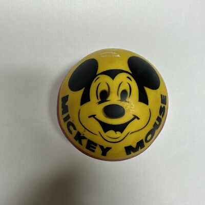 Vintage Walt Disney Prods Mickey Mouse Red Yellow 5” Rubber Playground ...