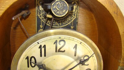 Antique German DRGM Wall Clock with Chime + Key. ALL original ALL wood ...