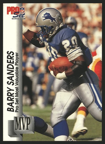 1992 Pro Set #MVP19 Barry Sanders Gold MVPs | eBay