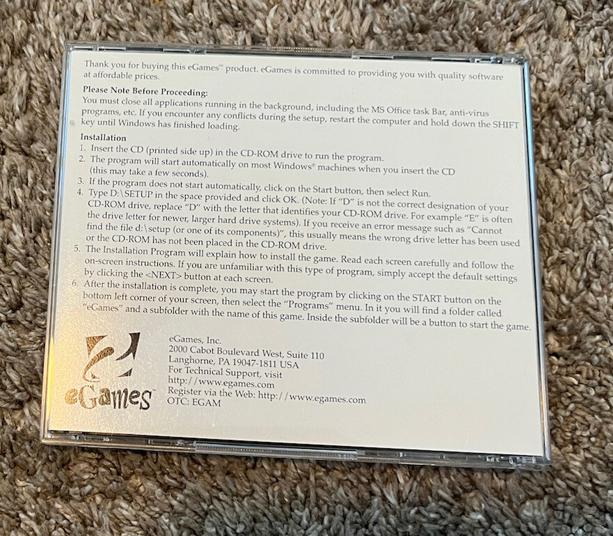eGames Pinball Full-Tilt-Fun! PC Cd-Rom Windows 95/98, Version 1.0 | eBay
