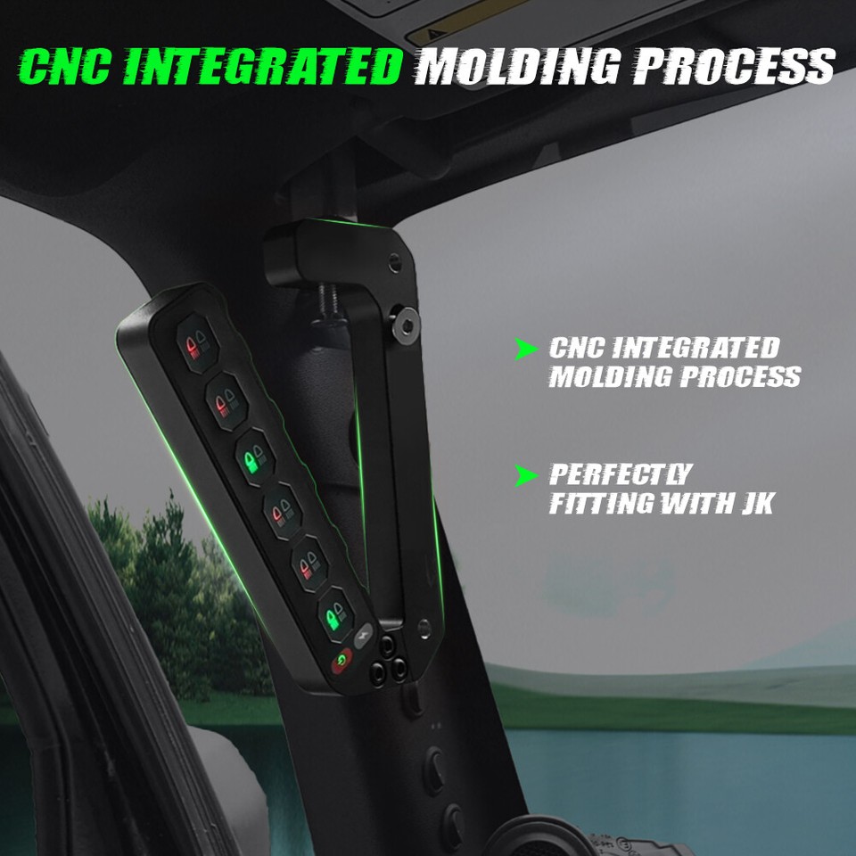 6/8/12 Gang APP/Wireless/Remote Control Switch Panel For Jeep Wrangler ...