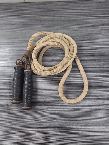 Vintage Athletic Cotton Jump Rope Wooden Handles Swivel 80” 1950's | eBay