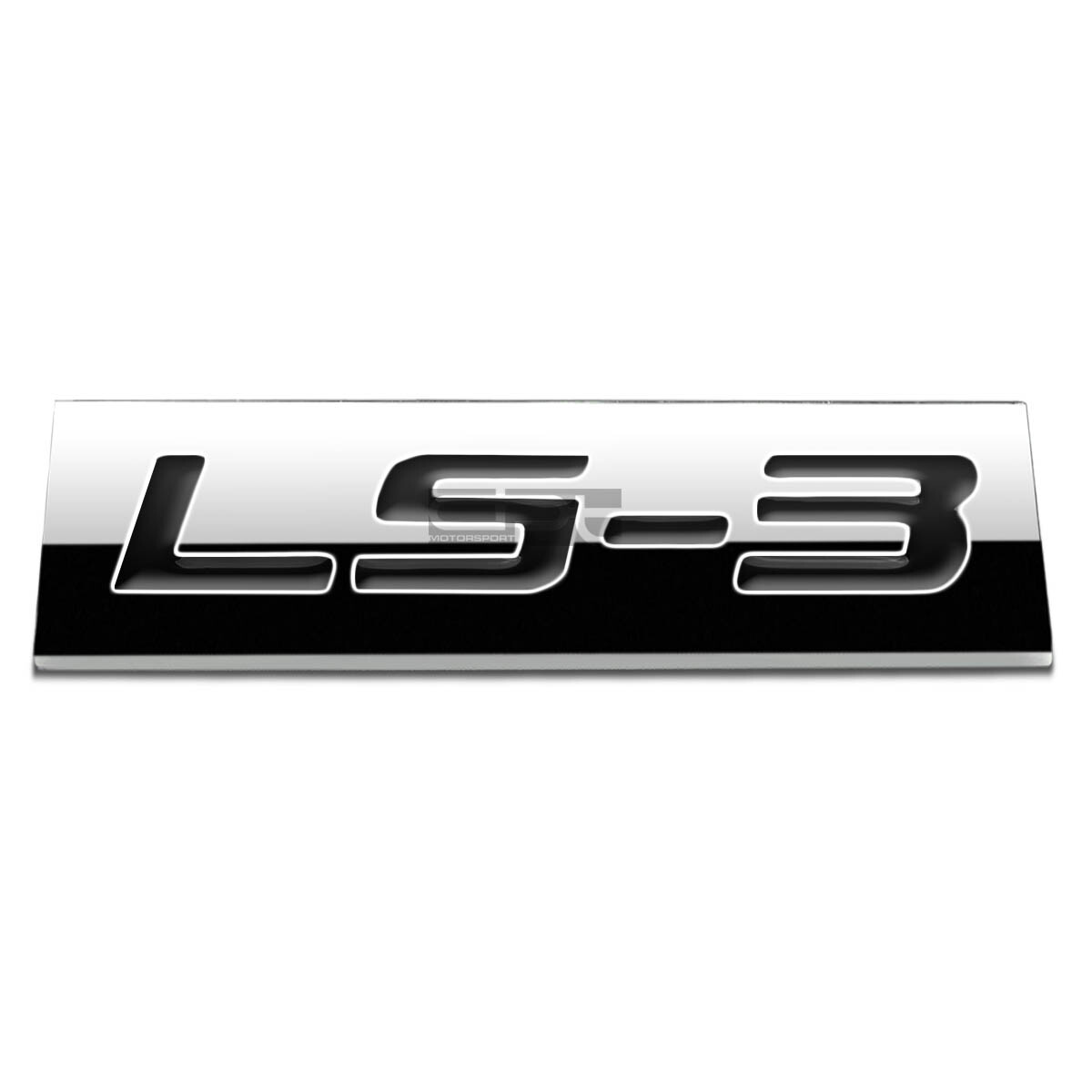 BUMPER STICKER METAL EMBLEM DECAL TRIM BADGE 3D POLISHED BLACK ...