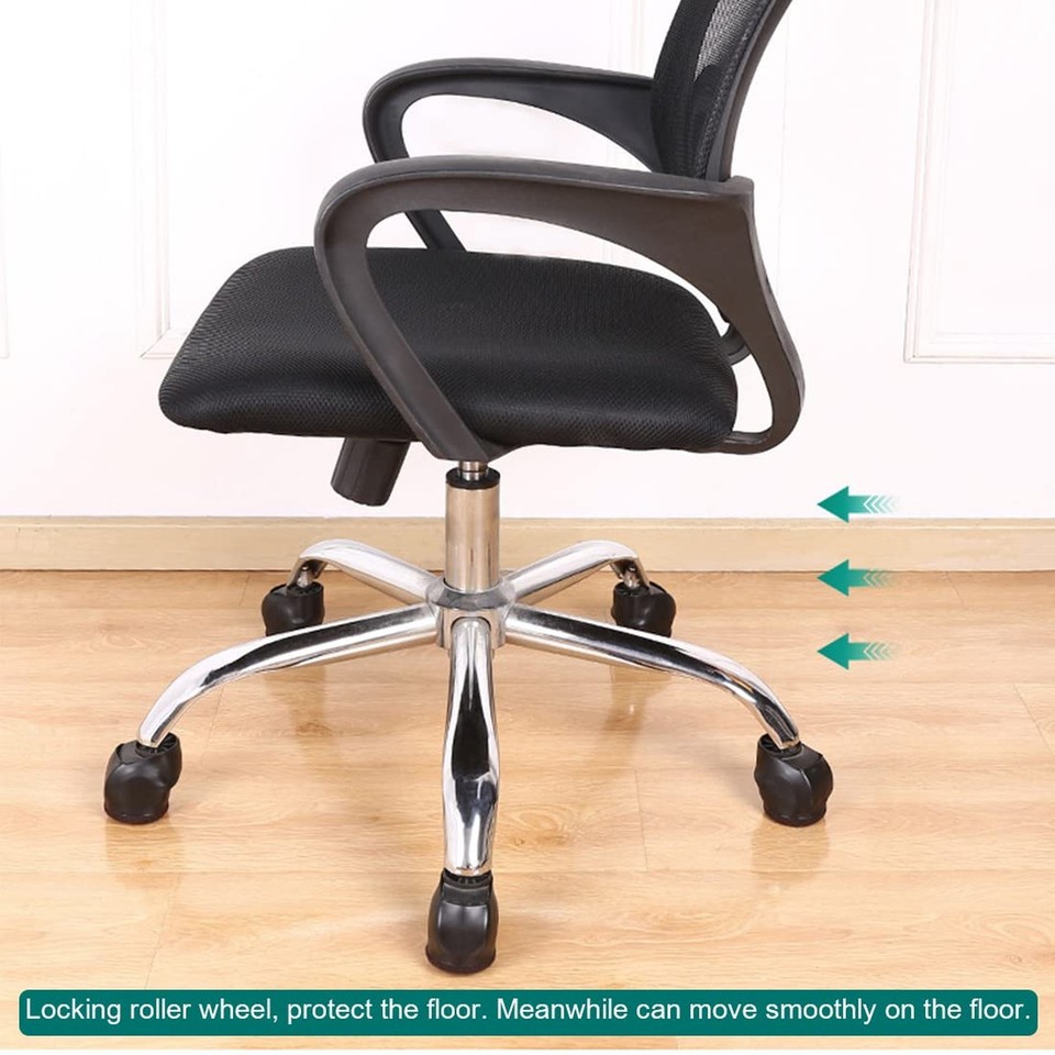 2 Inch Office Chair Wheel Stopper, Wheel Stoppers for Rolling Furniture ...