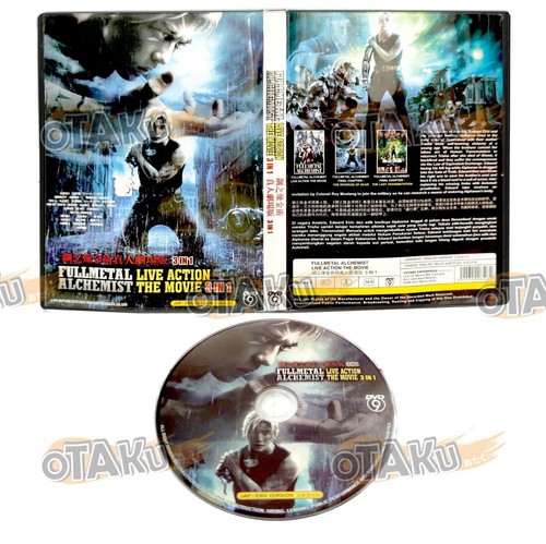 FULLMETAL ALCHEMIST LIVE ACTION THE MOVIE 3 IN 1 - DVD (ENG DUB) SHIP ...