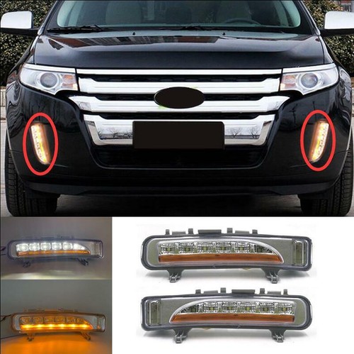 For Ford Edge 2011-2014 Front Bumper Daytime Running Light w/Turn ...