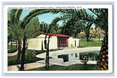 C. 1915 Arrowhead Springs Hotel Swimming Pool California Vintage ...
