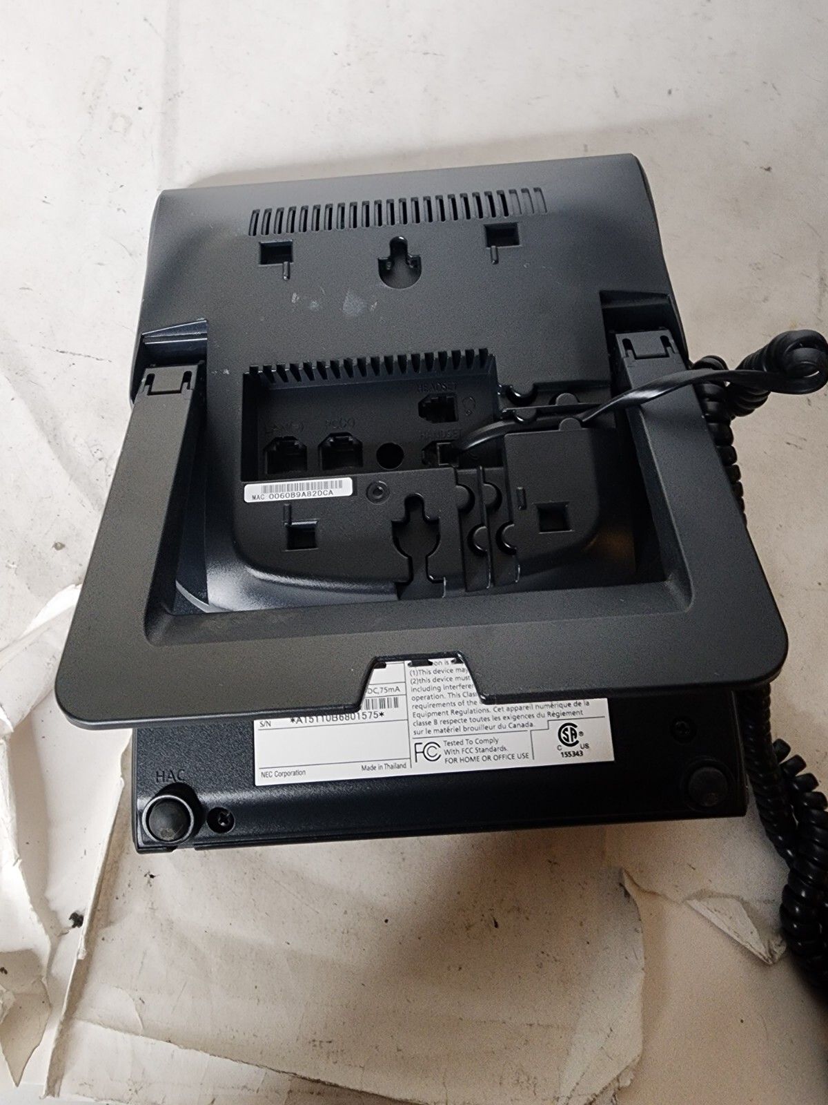 NEC ITY-8LDX-1 (BK) DT820 8-Button IP Display Endpoint for sale online | eBay