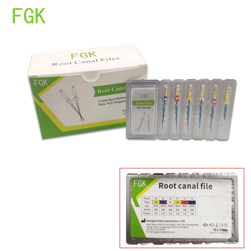 21/25MM Dental Endo Rotary Files Blue Taper NITI Endodontic Root Files ...