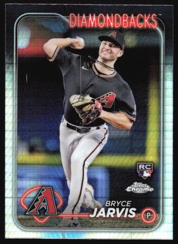 2024 Topps Chrome Bryce Jarvis #75 Prism Refractor RC Arizona ...