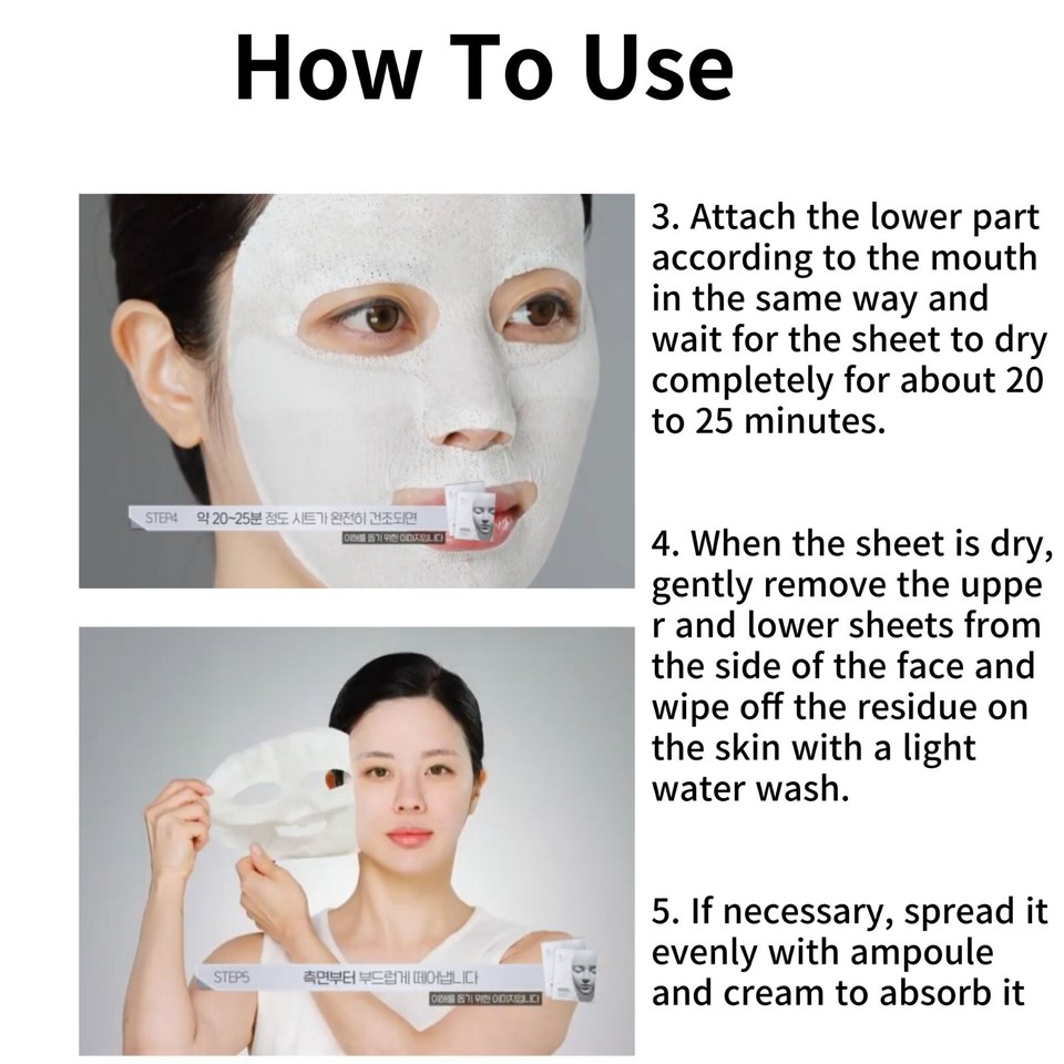 ID AZ Face Fit Plaster Mask 20g x 4ea Special Home Care Luxury Lifting ...