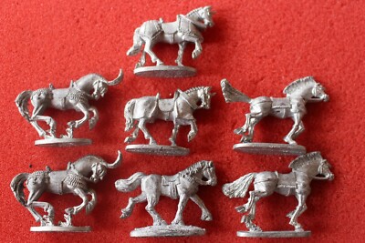 Grenadier Miniatures 25mm Metal Horse Horses Steed Mount Fantasy Figure ...