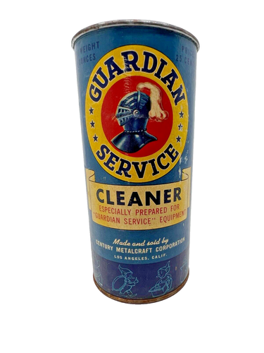 Vintage 1940s Sealed 8 oz GUARDIAN SERVICE CLEANER - Century Metalcraft ...