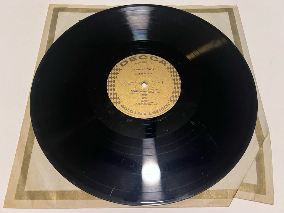 Andrés Segovia – Music for the Guitar – 1952 – Decca Gold Label DL ...