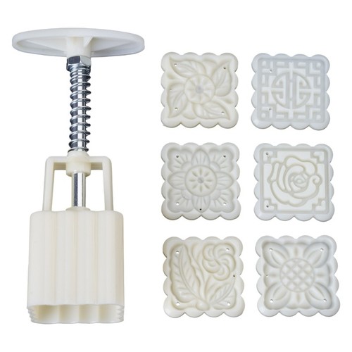 Square Flower Pattern Dessert Press Molds Cookie stamps Dessert Maker ...