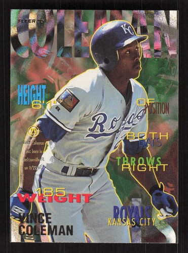 1995 Fleer #154 Vince Coleman Kansas City Royals | eBay
