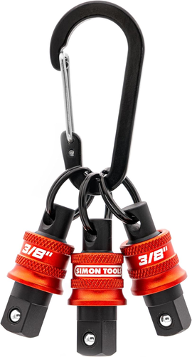 Socket Holder Keychain 3Pc - 3/8 Socket Organizer with Quick Release ...