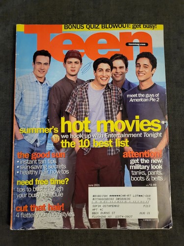 TEEN Magazine June 2001 Britney Spears Back Cover - | eBay