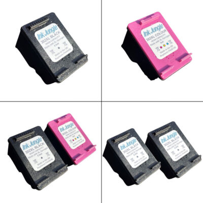 Refilled 302XL Black / Colour Ink Cartridges For HP OfficeJet 4656 ...