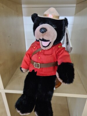Rcmp Canada Bear Mounted Police Plush On Stand Sergeant Blackberry ...