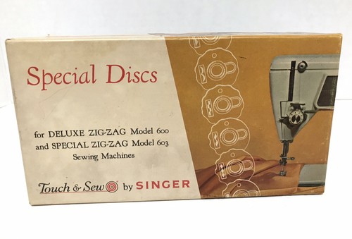 Singer Touch & Sew Zig-Zag Special Discs # 21976 Model 600 603 Box of ...