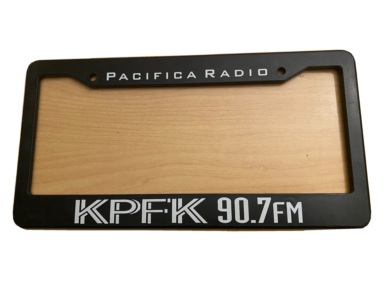 KFBK 97.1 Radio License Plate Frame AM FM Pacifica Talk Sacramento Car ...