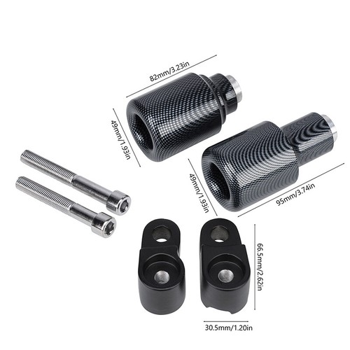 1 Set Carbon Fiber Frame Sliders Fit For Honda CBR600RR 2007-2008 ...