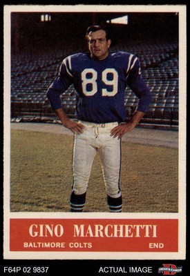 1964 Philadelphia #4 Gino Marchetti Colts HOF San Francisco 4.5 - VG ...