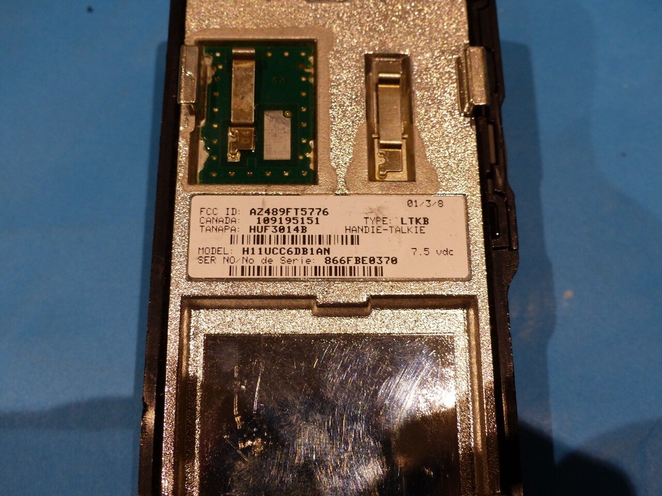 MOTOROLA GTX H11ECC6DB1AN 800MHZ RADIO W/OUT BATTERY FCC ID AZ489FT5776 ...