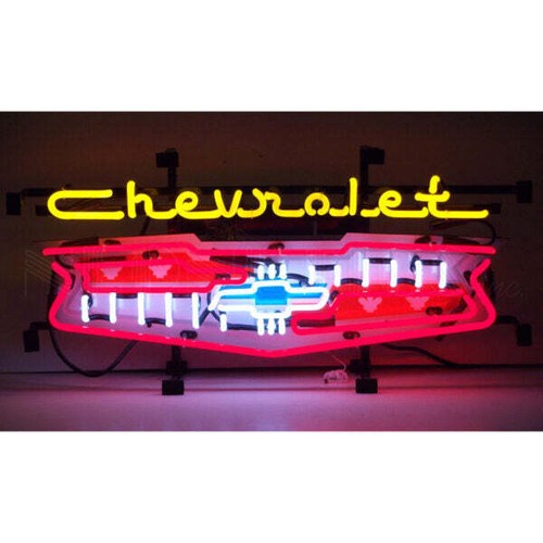 CHEVY GRILLE NEON SIGN 71cm | eBay
