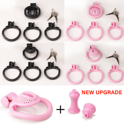 For Sissy Cobra Chastity Device With Plug Positive/Negative &3Ring &Key ...