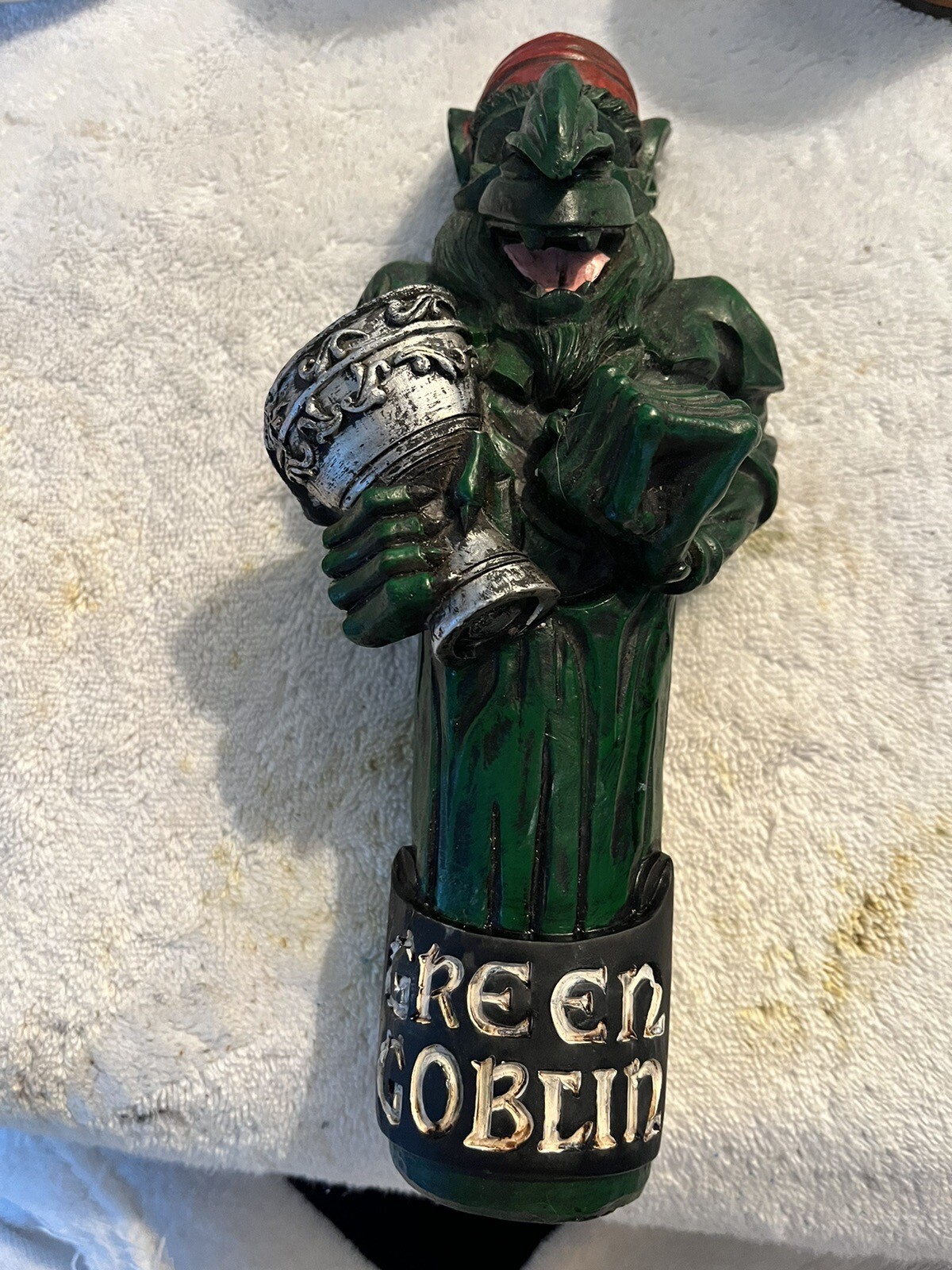 GREEN GOBLIN Thatchers Wynchwood 10" Beer Tap Handle Ale Brewery Bar ...