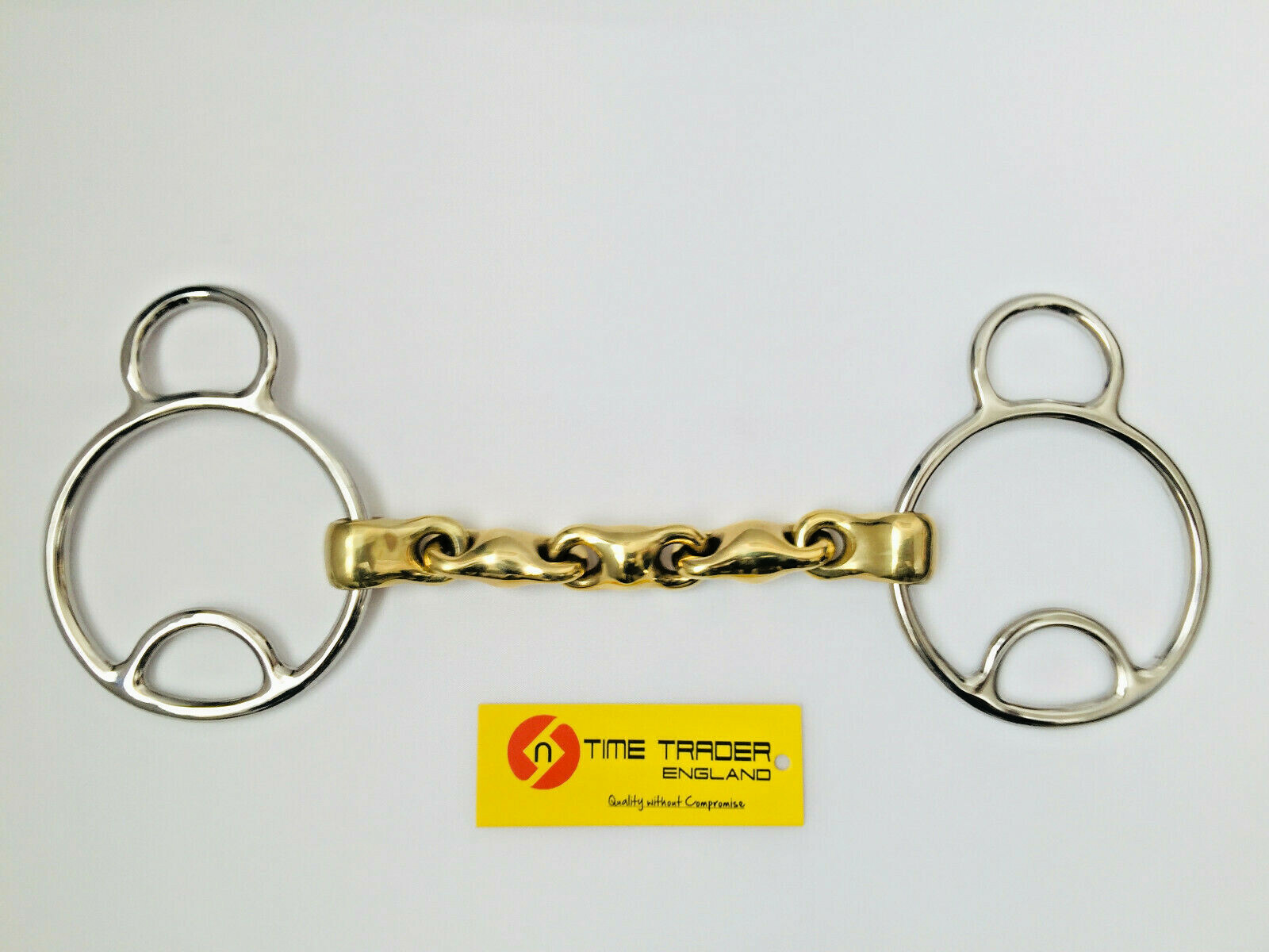 Brass Beval Bevel Horse Bit With Waterford German Silver Steel All size ...