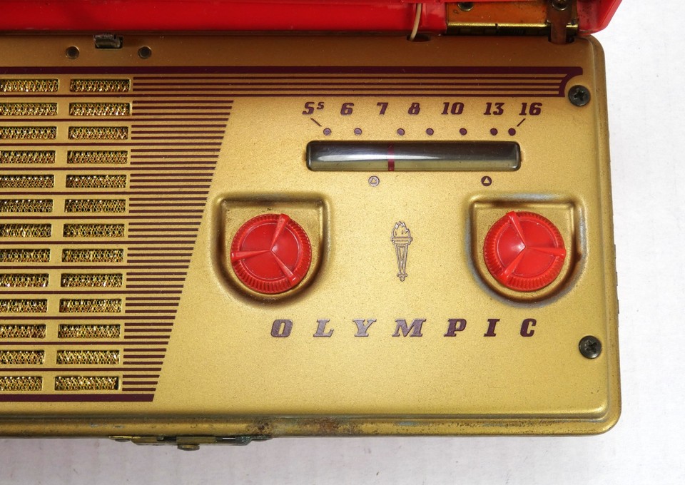 Olympic Model #449 Flip-top, Battery Powered, Vintage Portable AM Radio ...