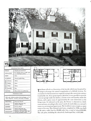 Walter Channing Inc. Home 1937, Fairway Rd, Brookline, MA, R. Stowell ...