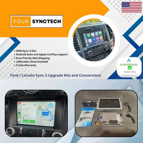OEM 2015-2017 FORD Non-Nav Mustang SYNC 2 to 3 CarPlay Android Auto ...