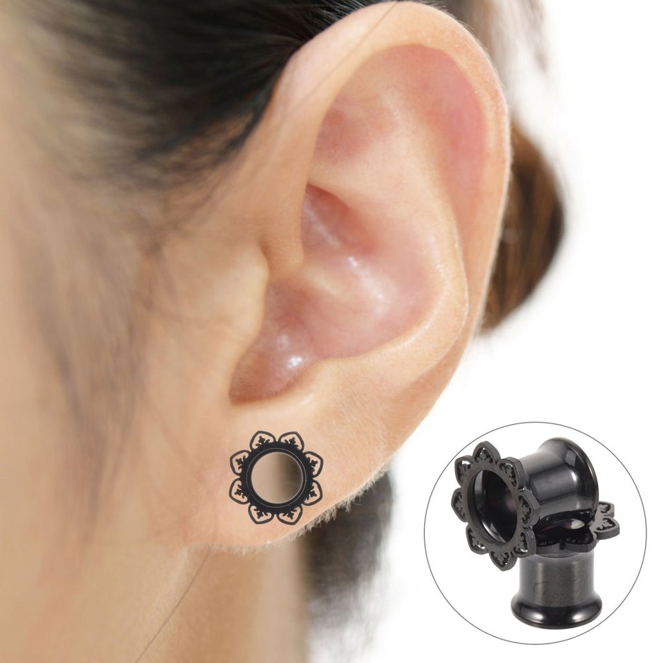 Ear Gauge Stretching Kit Set for Ears Gauges Plugs Stainless Steel ...