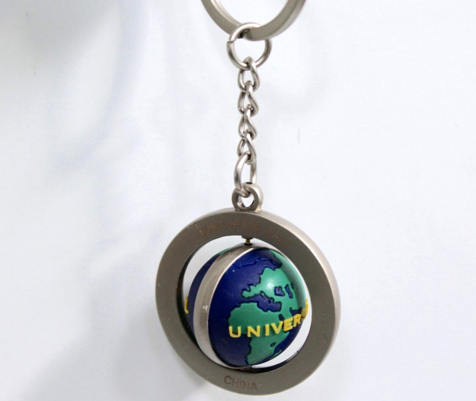 Universal Studios Spinning Multicolor Globe Keychain PVC | eBay