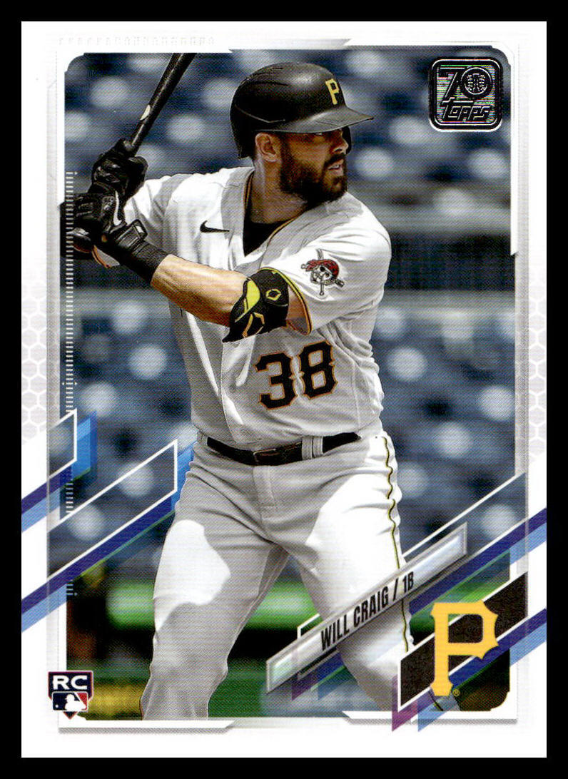 2021 Topps Will Craig Rookie Advanced Stats Back #'d /300 US237 Pirates ...