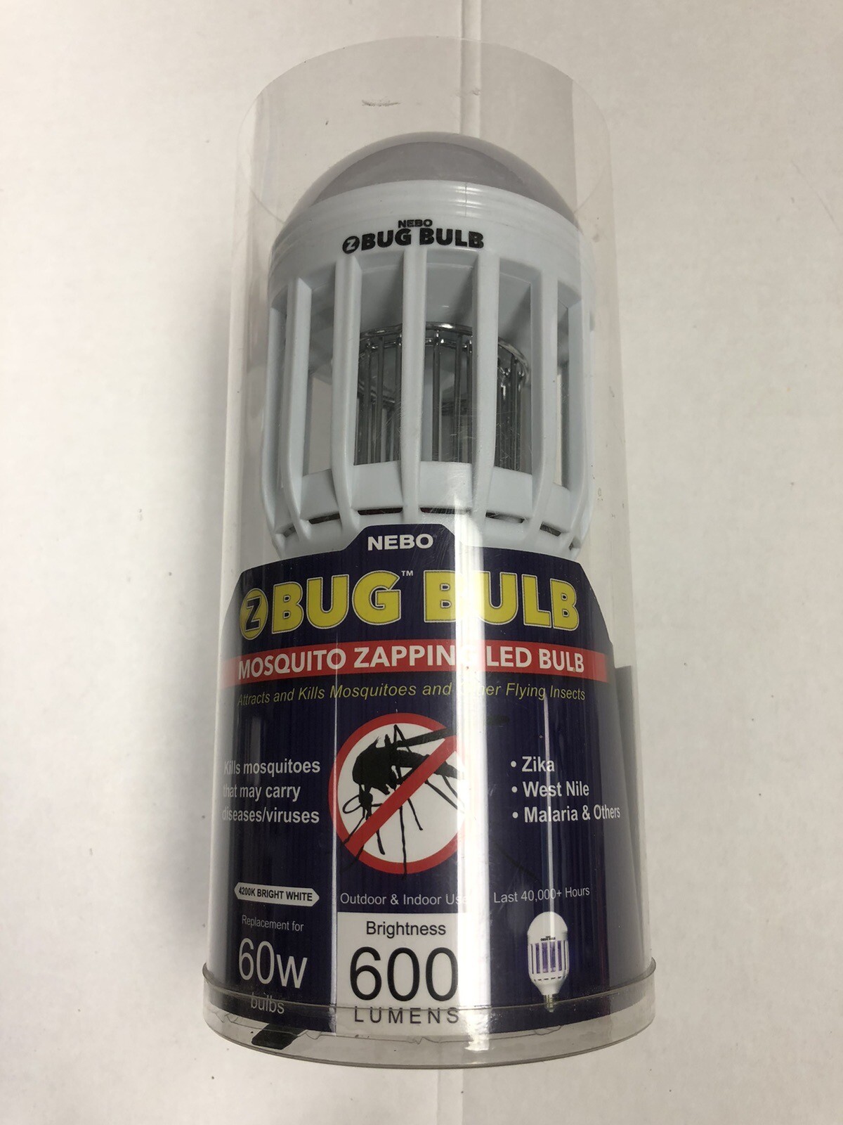 NEBO Z BUG Bulb 60W LED / UV Mosquito Zapping Bulb Indoor/Outdoor Use ...