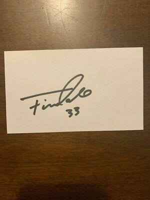 TIM TINDALE - WESTERN ONTARIO FOOTBALL - AUTHENTIC AUTOGRAPH SIGNED ...
