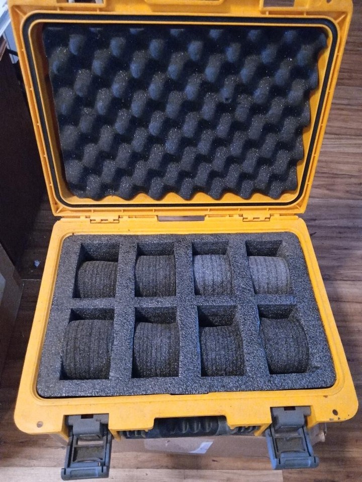 INVICTA EIGHT 8 SLOT IMPACT Yellow Watch Storage Box Collector Case ...