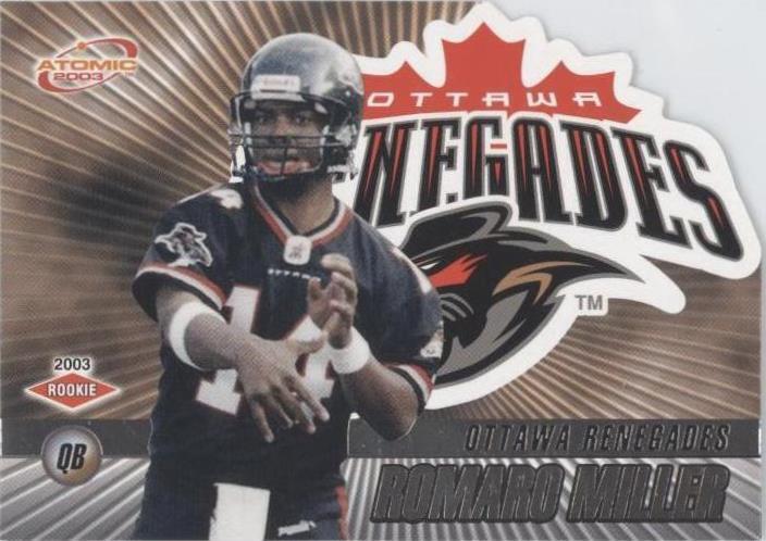 2003 Pacific Atomic CFL - Romaro Miller #65 (RC) for sale online | eBay